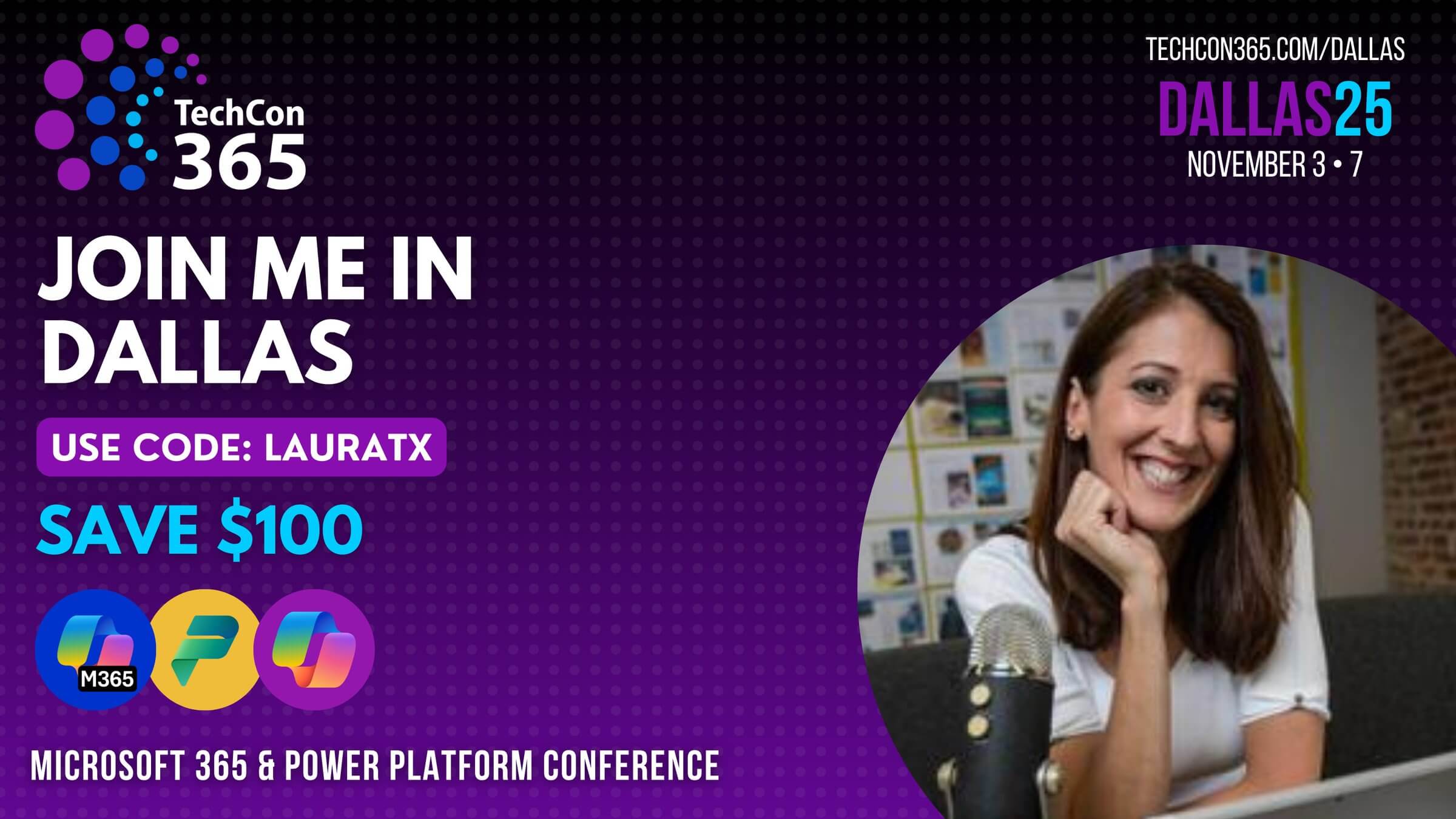 TechCon365 Dallas - Join Laura Rogers this November