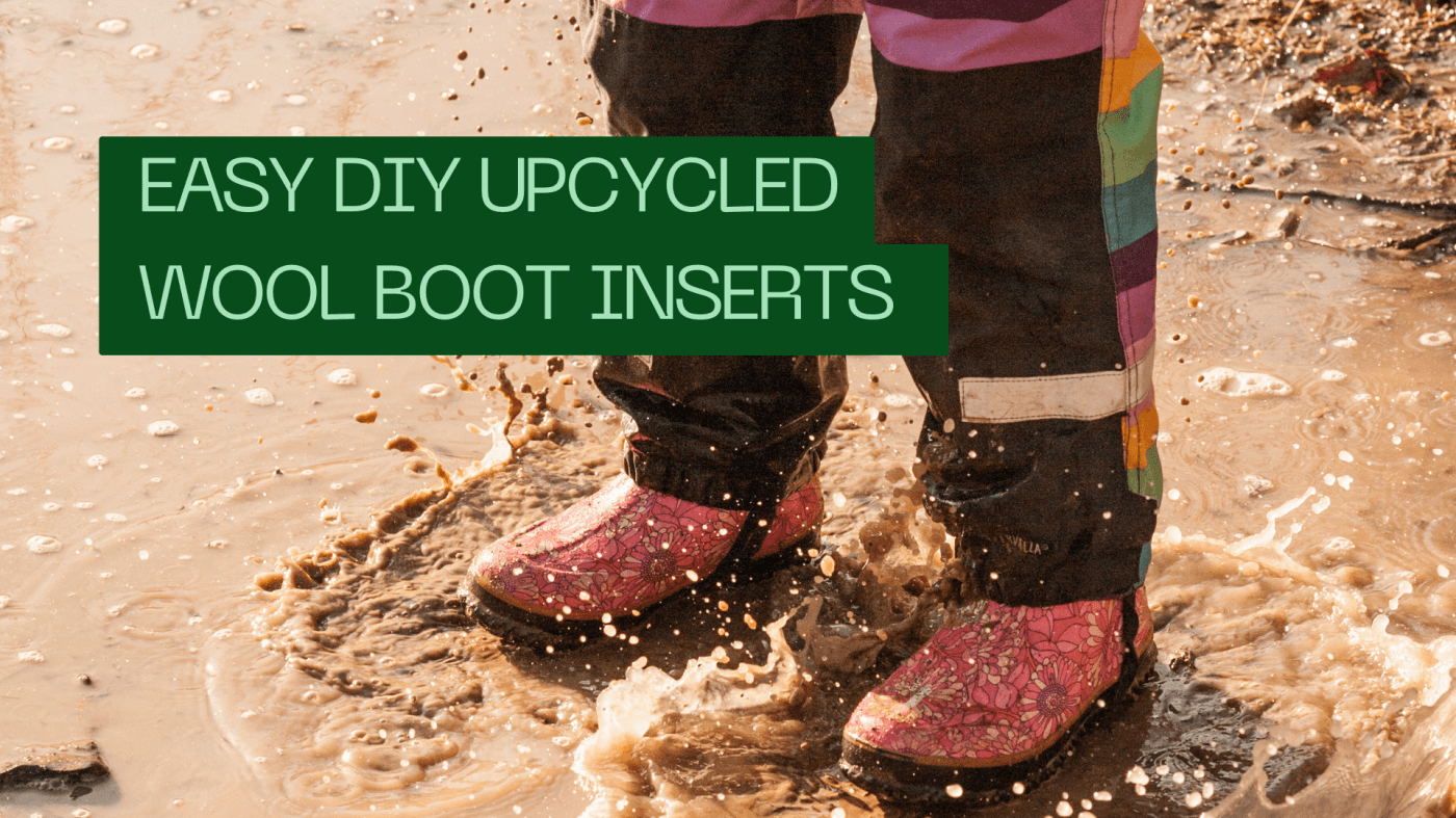 Easy Upcycled DIY Wool Boot Inserts – Biddle and Bop