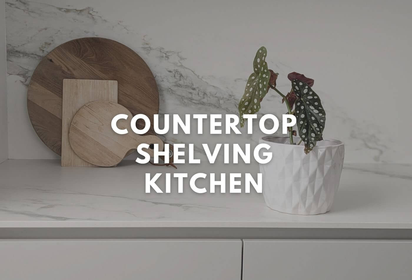 Countertop Shelving Kitchen: Stylish Storage Using Offcuts