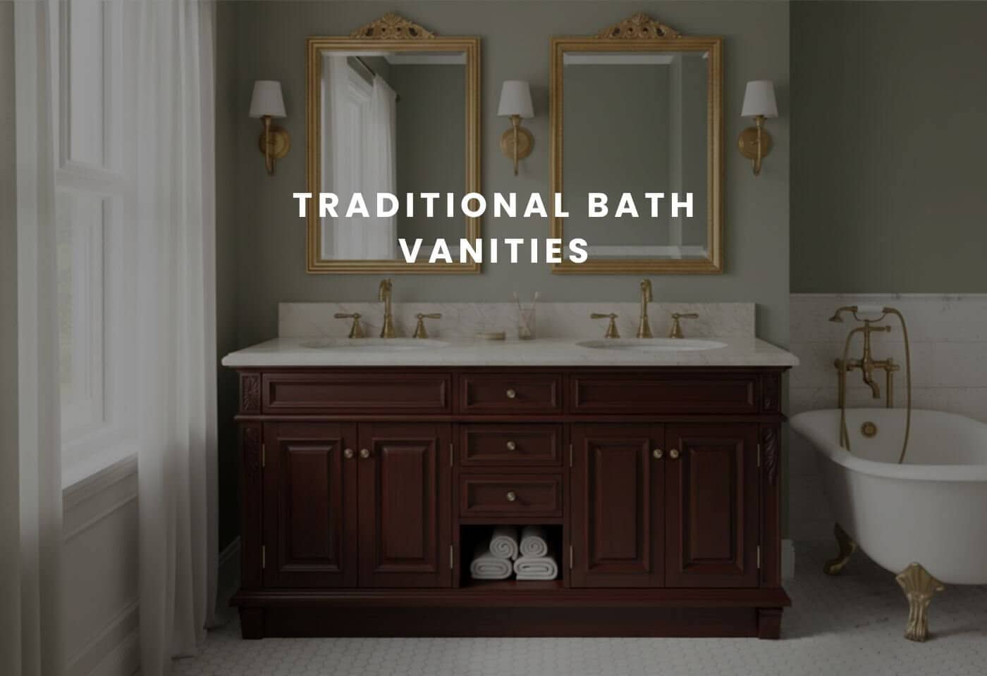 Traditional Bath Vanities For Classic & Farmhouse Bathrooms