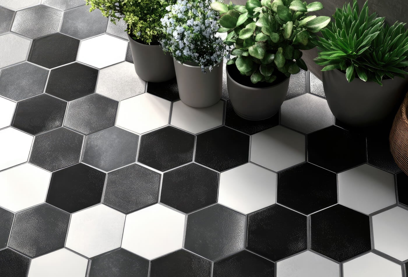 Hexagon Floor Tile: Stunning 7 Designs | Meaning | Tips