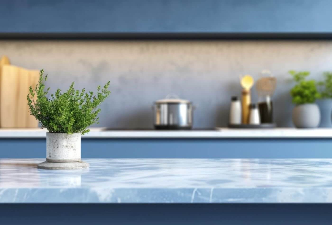 7 Blue Kitchen Worktops That Never Go Out of Style | UK