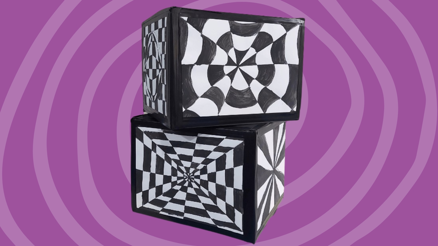 Lines Create Illusions Op Art La Mariposa Pawprint
