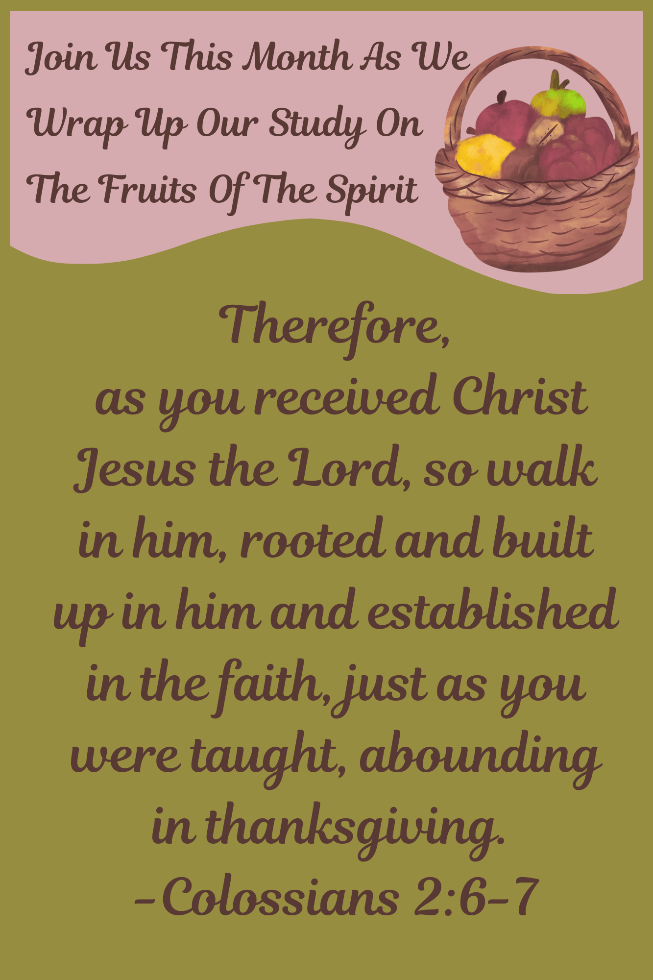 Rooted In Christ | Colossians 2:6-7 - PrayerBowls