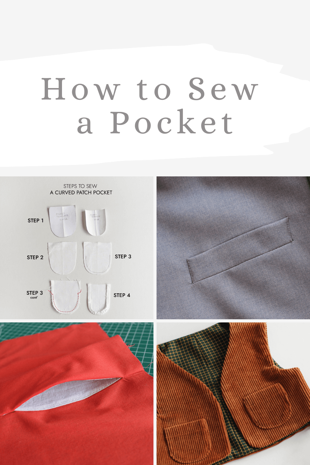 How to Sew a Pocket | Sewing 101