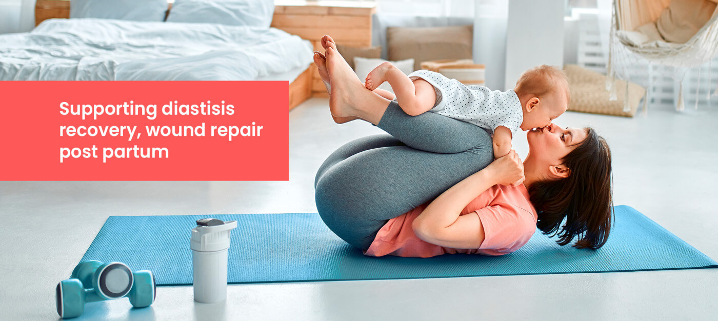 Diastasis recti and wound repair: Postpartum Recovery