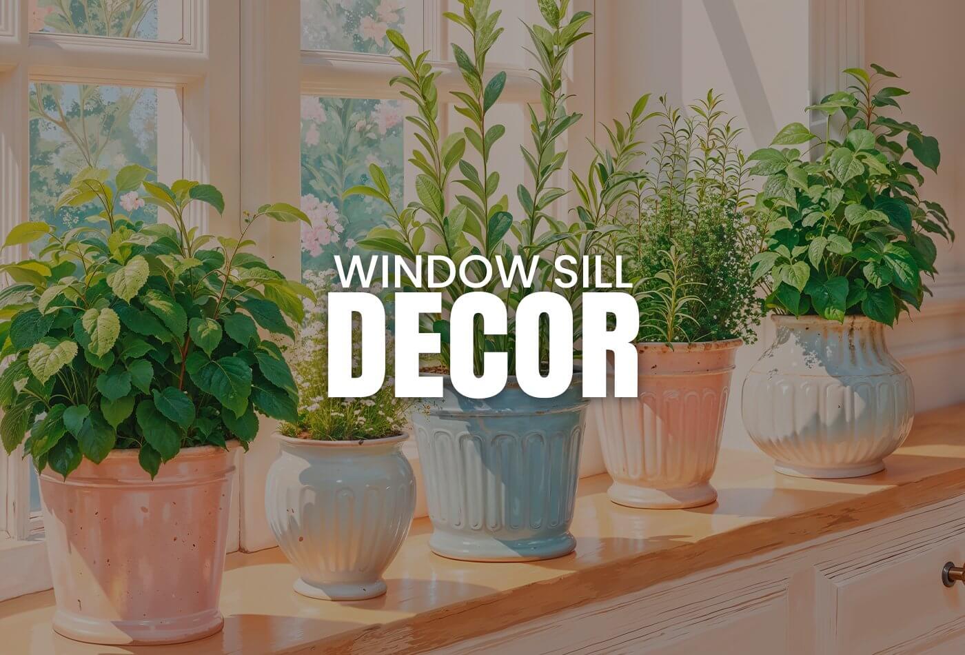 Window Sill Decor Ideas | Bathroom, Bedroom, Kitchen, Hall