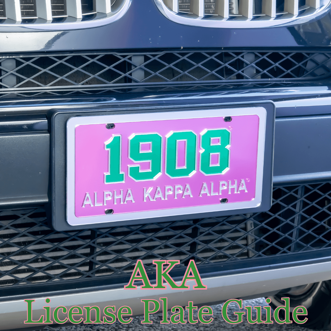Elevate Your Ride with Alpha Kappa Alpha License Plates