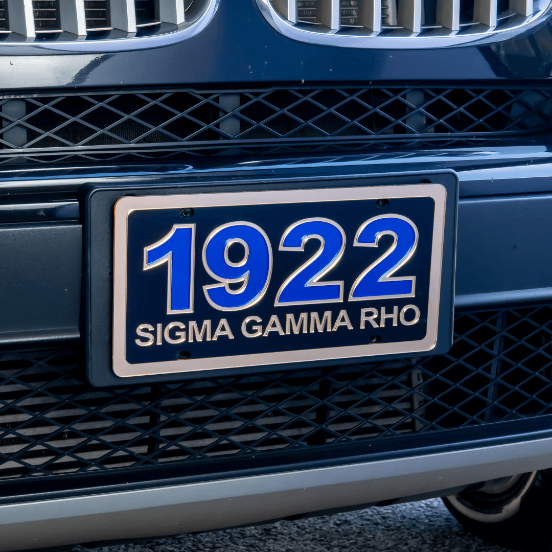Elevate Your Ride with Sigma Gamma Rho License Plates – Betty's Promos ...