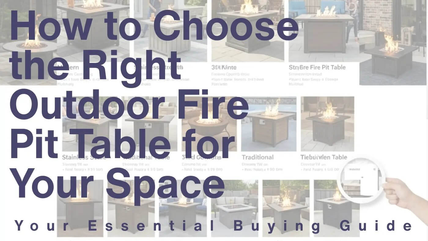 How Do I Choose an Outdoor Fire Pit Table? Buying Guide