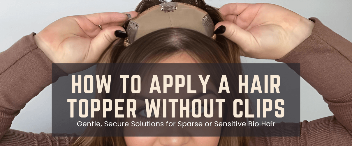 5 Ways to Apply a Hair Topper Without Clips | Dimples