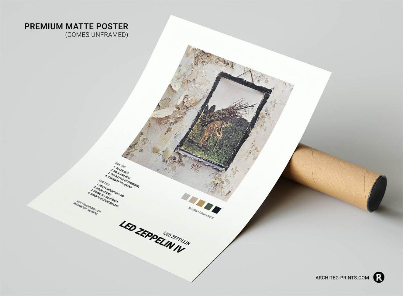 Led Zeppelin IV Music Album Poster: A Classic Piece of Rock History for ...