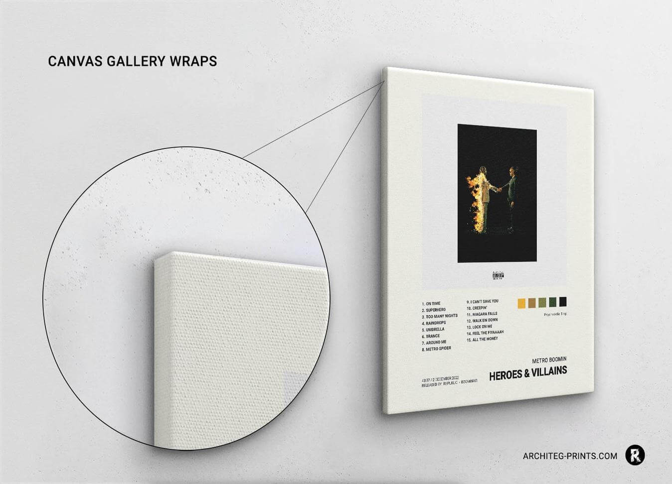 Metro Boomin Heroes and Villains - A Must-Have Album Poster for Every Fan