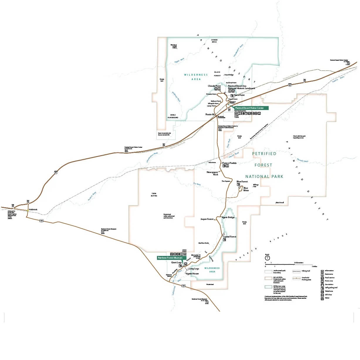Petrified Forest Map