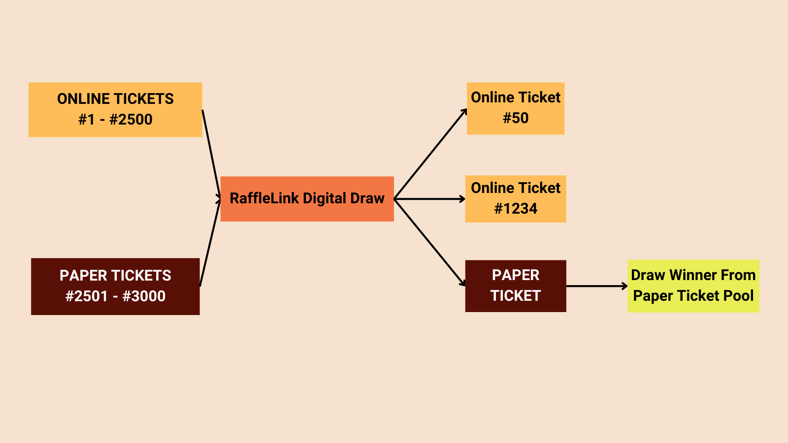 New: Hybrid Raffle System | Combine Paper & Digital Tickets - RaffleLink