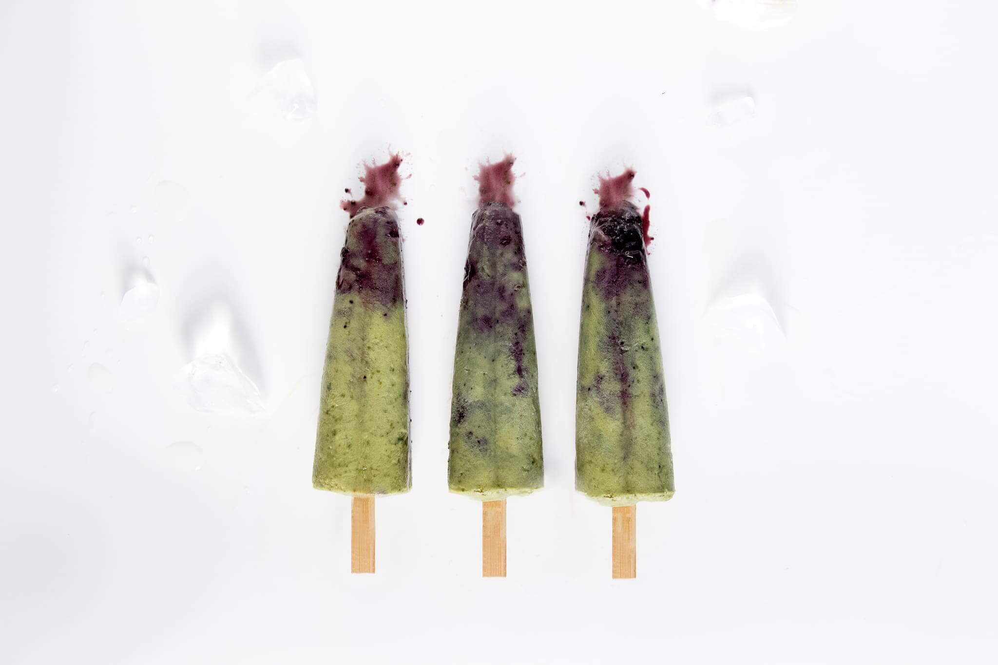 Pop sicle Go Matcha! et bleuets – Jimmy Sevigny
