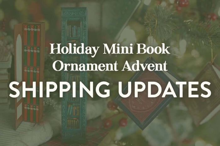 Mini Ornament Advent 1 and 2 | LitJoy Creates Signed Books, Book Boxes ...