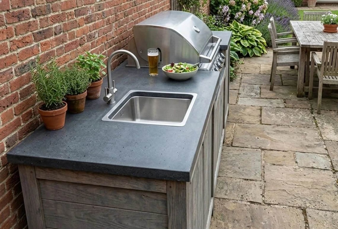 Order Durable Outdoor Kitchen Worktops 180cm x 80cm