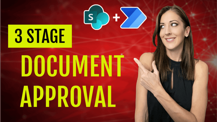 SharePoint Three-Stage Document Approval Process with Flows