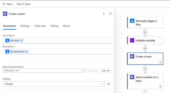 No Code SharePoint Site Creation with a Flow