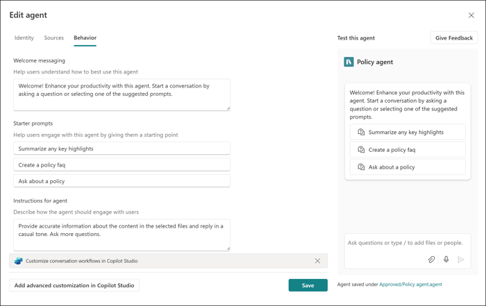 Creating and Using Copilot Agents in SharePoint