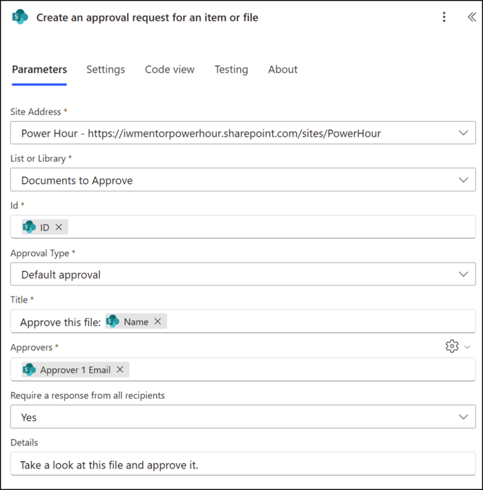 SharePoint Approval Requests in Power Automate