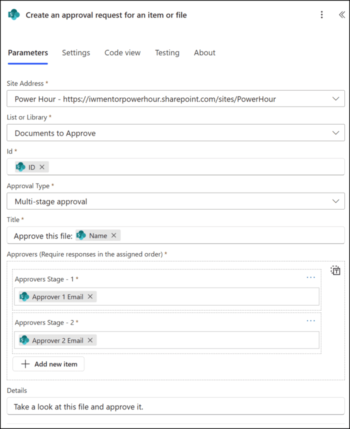 SharePoint Approval Requests in Power Automate