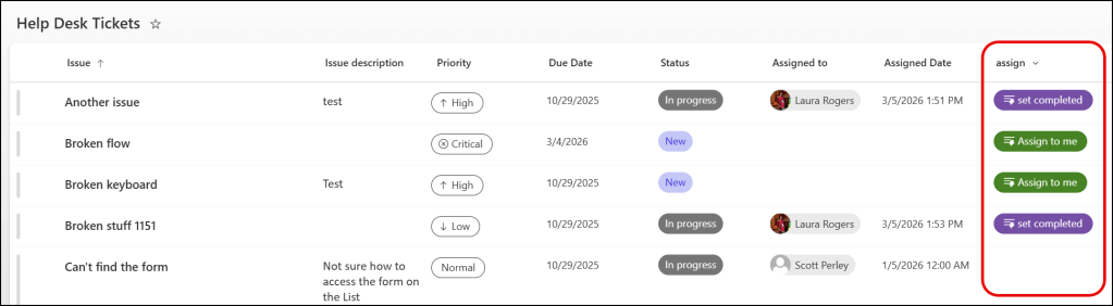 SharePoint Quick Steps Column: One-Click Buttons