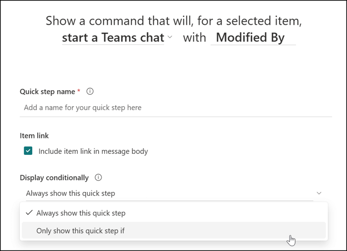 SharePoint Quick Steps Column: One-Click Buttons
