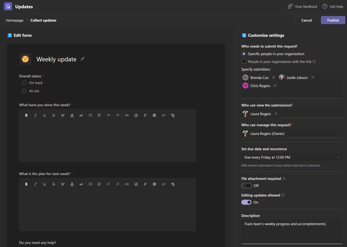 Teams Updates App: Streamline Team Weekly Updates