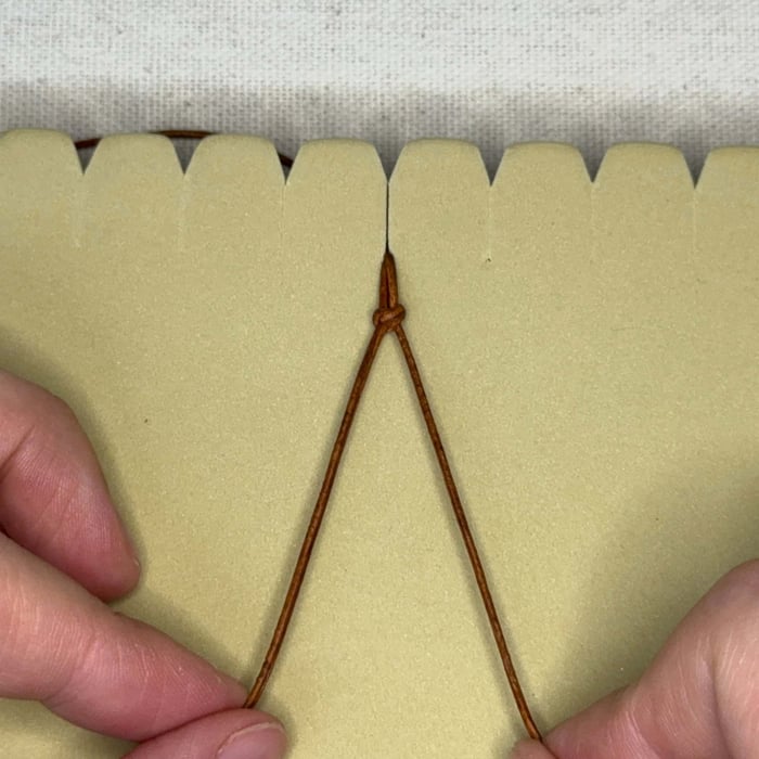 Leather Wrap Hat Band - Western Delica Pattern